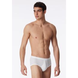 Schiesser Herren Slip "Original Classics", Gr. 4, wei&szlig;, Feinripp, Obermaterial: 100% Baumwolle, unifarben, Unterhosen, mit Eingriff