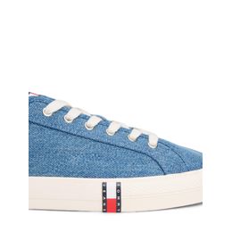 Tommy Jeans Damen Plateausneaker "ARCHIVE Y2K DENIM", Gr. 37denim, Baumwolle, unifarben, used, Schuhe, Schn&uuml;rschuh, Halbschuh, Freizeitschuh mit