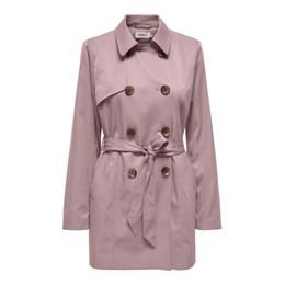 Only Damen Trenchcoat "ONLVALERIE TRENCHCOAT OTW NOOS"burnished lila, Gr. M, unifarben, Web, Obermaterial: 100% Polyester, M&auml;ntel