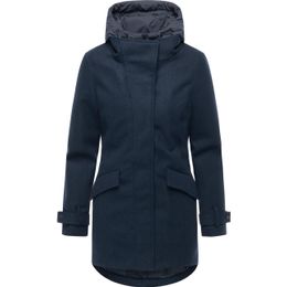 Ragwear Damen Wintermantel "Petuja Felt YOUMODO"dunkelblau, Gr. S, Obermaterial: 100% Polyester. Obermaterial Innenjacke: 100% Polyester.