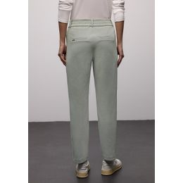 Stoffhose Street One "Style Bonny", Damen, Gr. 44, L&auml;nge 30, schwarz mint gr&uuml;n (l&auml;nge 30), Web, Obermaterial: 50% Polyester, 46% Baumwolle, 4% Elasthan. Futter: 100% Polyester, unifarben, slim fit lang, Hosen Stoffhose, mit sportiven Tape Details