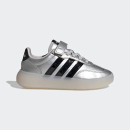 M&auml;dchen Sneaker "BARREDA DECODE EL C", adidas Sportswear, Gr. 33, silber, Synthetik, Textil, Schuhe, mit Klettverschluss, f&uuml;r Kinder & Jugendliche
