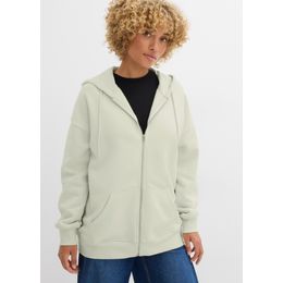 bonprix Damen Kapuzensweatjacke "Kapuzen-Sweatjacke", grau, Gr. 40, unifarben, Sweatware, Obermaterial: 60% Baumwolle, 40% Polyester, Sweatjacken,