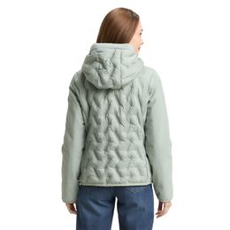 Tom Tailor Damen Steppjacke, gr&uuml;n, Gr. L, unifarben, Steppware, Obermaterial: 100% Polyester. Futter: 100% Polyester, Jacken, mit Kapuze