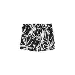 Marc O'Polo MARC O'POLO Damen Schlafshorts "Mix N Match Cotton Modal", Gr. L, schwarz-wei&szlig;, Jersey, Obermaterial: 55% Baumwolle, 45% Modal, Hosen, mit floralem