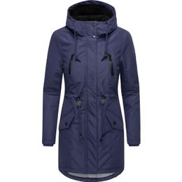 Ragwear Damen Wintermantel "Elsien", blau, Gr. XS, Obermaterial: 100% Polyester; Innenfutter: 100% Polyester; Wattierung: 100% Polyester, M&auml;ntel,