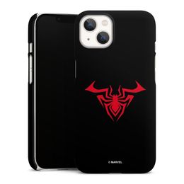 DeinDesign iPhone 13 Handy Premium Case Smartphone Handyh&uuml;lle Schutzh&uuml;lle matt Spiderman Logo Marvel Premium Case