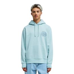 Kapuzensweatshirt Quiksilver "Salt Water Graphic", Herren, Gr. M, blau (blau haze), Obermaterial: 55% Baumwolle, 25% Baumwolle, 20% Polyester., Sweatshirts