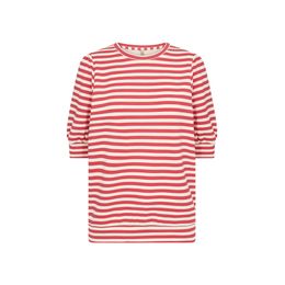 soyaconcept Damen Blusentop "Soya Concept Shirt SC_BARNI"4820c lipstick combi, Gr. XS, Obermaterial: 48% Modal, 48% Polyester, 4% Elasthan, Blusen