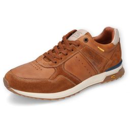 Camel Active Damen Sneaker, Gr. 41, braun, Glattleder, Veloursleder, Schuhe, Runner Sneaker, Schn&uuml;rschuh, Freizeitschuh mit Kontrastbesatz