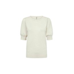 soyaconcept Damen Funktionstop "Soya Concept T-shirt SC_DOLLIE"91620 cream melange, Gr. XS, Obermaterial: 75% Viskose, 25% Nylon, Tops