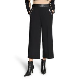 Betty Barclay Damen Marlene-Hose "Damen unifarben"schwarz, Gr. 38, Obermaterial: 96% Polyester, 4% Elasthan; Besatz: 50% Polyurethan, 50% Polyester,