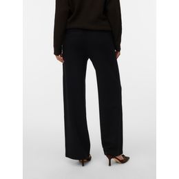 V&eacute;ro Moda VERO MODA Damen Schlupfhose "VMEVA MW WIDE STRING PANT NOOS", schwarz, Gr. S, unifarben, Obermaterial: 65% Viskose, 30% Polyamid, 5% Elasthan, Hosen
