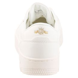 Replay Herren Sneaker, Gr. 43wei&szlig;, Lederimitat, unifarben, Schuhe, Schn&uuml;rschuh, Halbschuh, Freizeitsneaker mit gepolstertem Schaftrand