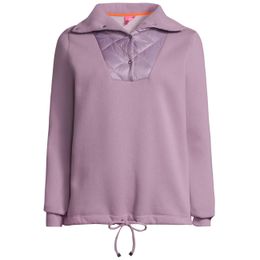 Sweatshirt SALZHAUT "Sweatshirt HAASKE", Damen, Gr. L, lila, Obermaterial: 65% Baumwolle CO. 35% Polyester PES., Sweatshirts Sweatshirt