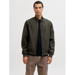 Jack & Jones JACK & JONES Herren Bomberjacke "JJECHARGE STAND COLLAR BOMBER NOOS"rosin, Gr. S, unifarben, Web, Obermaterial: 100% Polyester, Jacken, mit Stehkragen