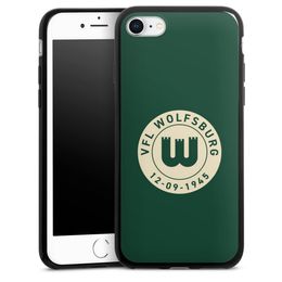 DeinDesign iPhone 8 Handy Slim Case extra d&uuml;nn Silikon Handyh&uuml;lle schwarz H&uuml;lle 80 Jahre Official Licensed Product Vfl Wolfsburg Silikon Slim Case