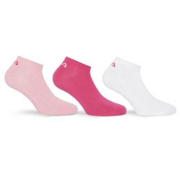 Fila Damen Socken "UNISEX INVISIBLE PLAIN SOCKS", Gr. 35, rosa, Baumwolle, Elasthan, Polyester, Socken, mit eingestricktem Logo an der Ferse