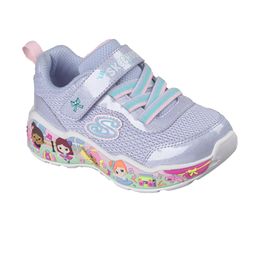 Skechers Baby Lauflernschuh "PLAY SCENE-FUN SQUAD", Gr. 21hellblau, flieder, Lederimitat, Mesh, kontrastfarbene Details, Schuhe, Sneaker mit bunten