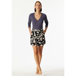 Schiesser Damen Loungepants "Mix + Relax", Gr. 34, bunt, Web, Obermaterial: 100% Viskose, Hosen, elastischer Bund, Viskose, seitliche Taschen, weites