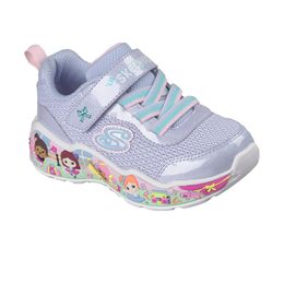Skechers Baby Lauflernschuh "PLAY SCENE-FUN SQUAD", Gr. 25hellblau, flieder, Lederimitat, Mesh, kontrastfarbene Details, Schuhe, Sneaker mit bunten