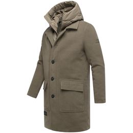 STONE HARBOUR Herren Trenchcoat "Thiagoo XX"braun, Gr. XXXL, Obermaterial 1: 95% Polyester, 3% Viskose, 2% Elasthan. Obermaterial 2: 100% Polyester.