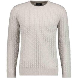 Ragman Herren Rundhalspulloverhellgrau, Gr. XXL, 95% Baumwolle 5% Cashmere, Pullover