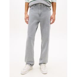 Tommy Jeans Herren Straight-Jeans "OTIS REGULAR", grau, Gr. 34, unifarben, Denim/Jeans, Obermaterial: 99% Baumwolle, 1% Elasthan, Jeans, Regular fit