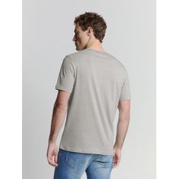 NO EXCESS Herren T-Shirt "NO EXCESS T-Shirt mit Rundhalsausschnitt", grau, Gr. L, 70% Baumwolle (recycelt), 30% Polyester (Recycelt), Shirts