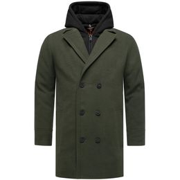 STONE HARBOUR Herren Wintermantel "Darioon XX", gr&uuml;n, Gr. XL, Obermaterial 1: 95% Polyester, 3% Viskose, 2% Elasthan. Obermaterial 2: 100% Polyester.