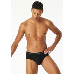 Schiesser Herren Rioslip "Cotton Flex", Gr. 9, schwarz, Single Jersey, Obermaterial: 85% Baumwolle, 10% Polyamid, 5% Elasthan, Unterhosen,