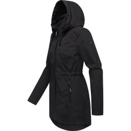 Ragwear Damen Kurzmantel "Dakkota B", schwarz, Gr. M, Obermaterial: 100% Polyester; Innenfutter: 100% Polyester, M&auml;ntel, &Uuml;bergangsjacke wasserdicht