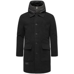 STONE HARBOUR Herren Trenchcoat "Thiagoo XX"schwarz, Gr. XXXL, Obermaterial 1: 95% Polyester, 3% Viskose, 2% Elasthan. Obermaterial 2: 100%