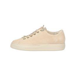Paul Green Damen Schn&uuml;rschuh "Paul Green Sneaker Leder", Gr. 37,5beige, Leder, Schuhe