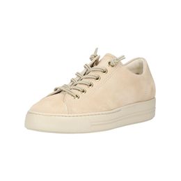 Paul Green Damen Schn&uuml;rschuh "Paul Green Sneaker Leder", Gr. 40,5beige, Leder, Schuhe