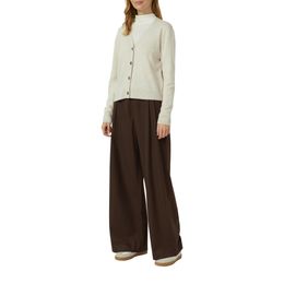 s.Oliver Damen Strickjacke, beige, Gr. 46, unifarben, Strick, Obermaterial: 40% Polyamid, 40% Viskose, 20% Wolle, Strickjacken, mit V-Ausschnitt und