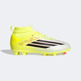 M&auml;dchen Fu&szlig;ballschuh "F50 LEAGUE MID CUT FIRM GROUND / MULTI GROUND KIDS", adidas Performance, Gr. 31, gelb, Synthetik, Textil, Schuhe, f&uuml;r viele