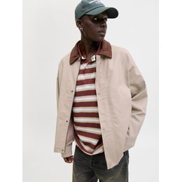 Jack & Jones JACK & JONES Herren Kurzjacke "JJEGRAHAM WORKER JACKET SN"string, Gr. L, unifarben, Web, Obermaterial: 97% Baumwolle, 3% Elasthan, Jacken, mit