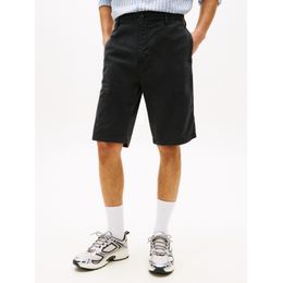 Tommy Jeans Herren Chinoshorts "TJM OTIS COTTON CHINO", schwarz, Gr. 30, unifarben, Web, Obermaterial: 96% Baumwolle, 4% Elasthan, Hosen, Regular fit