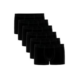 Seidensticker Herren Boxershorts "Boxershort 6er Pack", Gr. XL, schwarz, Obermaterial: 95% Baumwolle CO. 5% Elasthan EL., Unterhosen