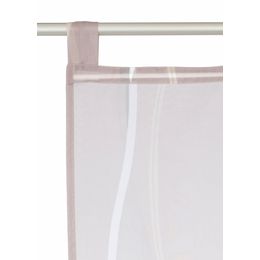 Schiebegardine OTTO HOME, B:57cm H:175cm, grau, Voile, Polyester, Wohnzimmer, Gardinen, "Dimona", 2er-Set, Fertiggardine, inkl. Beschwerungsstange,