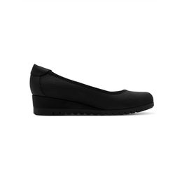 Jana Damen Ballerina, Gr. 42, schwarz, Lederimitat, Schuhe