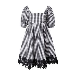 Kate Spade Dress 'Spring Gingham Puff Sleeve Dress' female Black size S