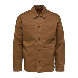 Selected Between-Season Jacket 'Russell' male Brown size XL