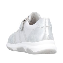 Remonte Damen Keilsneaker, Gr. 41wei&szlig;, ice, Lederimitat, metallic, Schuhe, Schn&uuml;rschuh, Halbschuh, Freizeitsneaker in veganer Verarbeitung