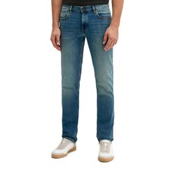 Marc O'Polo MARC O'POLO Herren Regular-fit-Jeans "aus Bio-Baumwoll-Mix", blau, Gr. 32, unifarben, Obermaterial: 98% Baumwolle, 2% Elasthan, Jeans