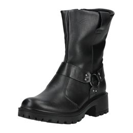 IMac Damen Bikerboots "IMac Stiefel Nappaleder", Gr. 42schwarz, Nappaleder, Schuhe