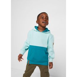 bonprix Kinder Hoodie, blau, Gr. 92, Obermaterial: 60% Baumwolle, 40% Polyester. Kapuzenfutter: 100% Baumwolle, Sweatshirts, bequeme Passform, aus