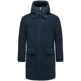 STONE HARBOUR Herren Trenchcoat "Thiagoo XX"navy, Gr. XXL, Obermaterial 1: 95% Polyester, 3% Viskose, 2% Elasthan. Obermaterial 2: 100% Polyester.
