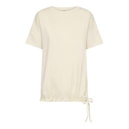 soyaconcept Damen Kurzarmhemd "Soya Concept T-Shirt SC-BANU 184."1620 cream, Gr. L, Obermaterial: 48% Modal, 48% Polyester, 4% Elasthan, Hemden